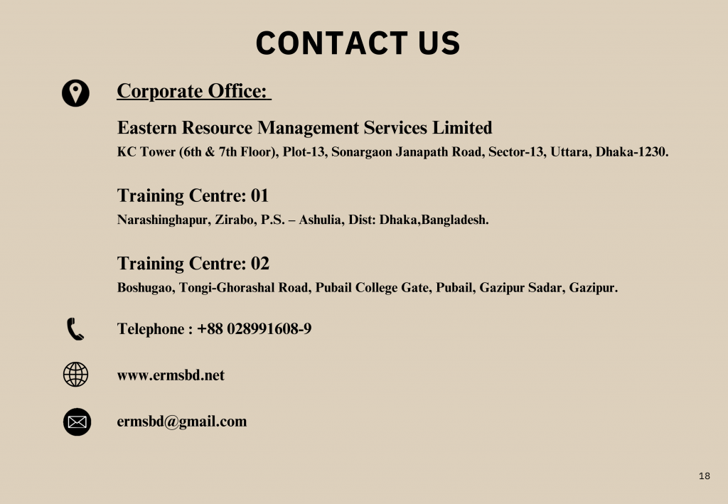 PORTFOLIO – Eastern Resource Management Services Limited